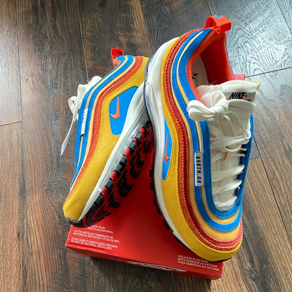 Nike | Shoes | Mens Nike Air Max 97 Se Amrc Pollenorangeblue Dh85 700 ...